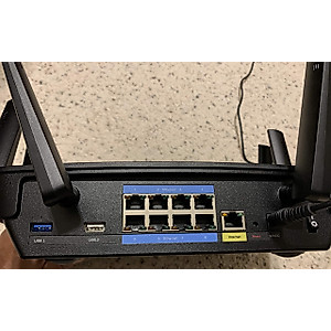 Linksys WiFi 5 Router, Tri-Band, 3,000 Sq. ft Coverage, 25+ Devices, Speeds up to (AC5400) 5.4Gbps - EA9500