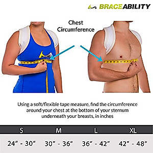 BraceAbility Figure 8 Clavicle Brace & Posture Corrector | Broken Collarbone Sling for Injuries & Fractures, Shoulder Support Strap for Upper Back Straightening (Medium)