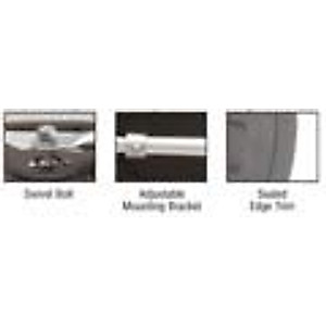 C.R. LAURENCE PLXR36 CRL 36" Diameter Circular Heavy-Duty Clear Plexiglas Convex Mirror