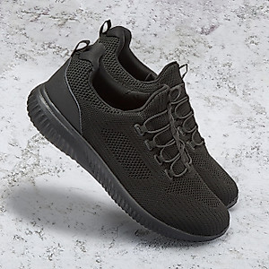 Avia Anchor SR Mesh Slip On Black Non Slip Shoes for Men, Water Resistant Mens Work Shoes & Restaurant or Food Service Sneakers, Comfortable Slip Resistant Work Shoes Men - Black, 12 Medium