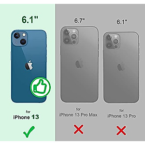 Silverback for iPhone 13 Case with Ring Stand, Women Girls Bling Holographic Sparkle Glitter Cute Cover, Diamond Ring Protective Phone Case for iPhone 13 6.1'' - Purple