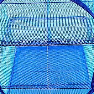 Enshey 4 Layers Folding Fish Mesh Hanging Drying Net Durable Drying Rack Multifunctional Fish Vegetable Dishes Dryer Net Drying Rack Holder Dryer Mesh Bag (19.6 x 19.6 x 25.6 inch)