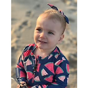 Toddler Baby Girls' 4-Piece Rashguard Sets Sun Protection Watermelon Print 3Y