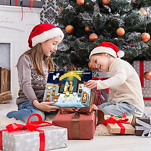 Nativity Advent Calendar 2024 Nativity Set for Kids Christmas Advent Calendar for Kids Boys Girls Teens Toddler Children Christian Religious Advent Calendar Gifts Toy