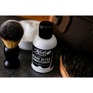 Koils by Nature Beard Detox Conditioner with Activated Charcoal | 4 Oz | Cleanse, Detoxify and Refresh Skin and Beard - Promotes Beard Growth