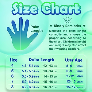 Clbort Soccer Goalie Gloves Youth Kids, Goalkeeper Gloves with Super Grip Palms, Anti-slip Soccer Gloves, Double Wrist Protection (Green, 5)