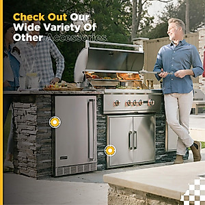 Coyote 18 Inch Pull Out Drawer Propane Tank/Trash Bin Storage - CPOD