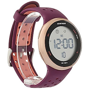 Armitron Sport Unisex Digital Chronograph Silicone Strap Watch, 40/8423