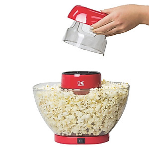Kalorik Hot Air Volcano Popcorn Maker, Family Size Healthy Traditional No Oil Required Fast n Easy, Low Calorie Snack.