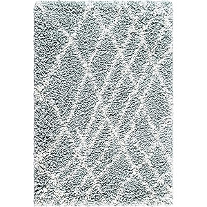 Rugs.com Soft Touch Shag Collection Area Rug – 2x3 Sage Green Shag Rug Perfect for Entryways, Kitchens, Breakfast Nooks, Accent Pieces