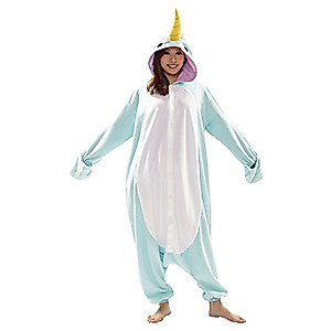 Narwhal Kigurumi - Adult Costume Blue