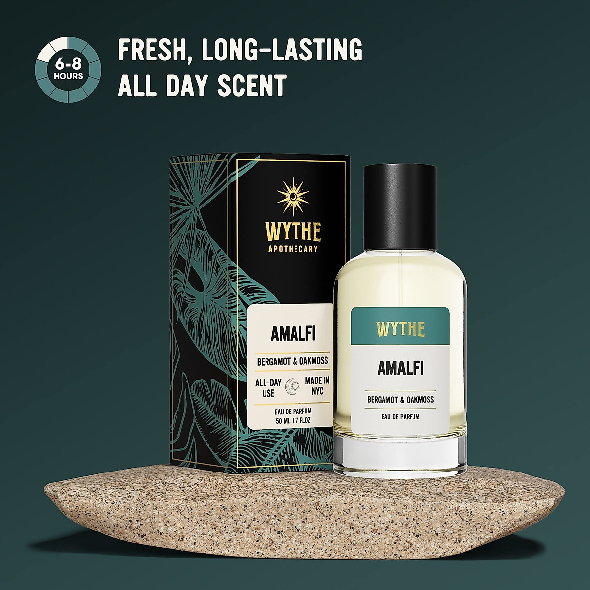 Wythe Inspired by Creed Aventus for Men 1.7oz - Long Lasting All Day Cologne - Made in USA with Clean Ingredients Italian Bergamot & Oakmoss - Fresh, Citrusy, and Modern Fragrance