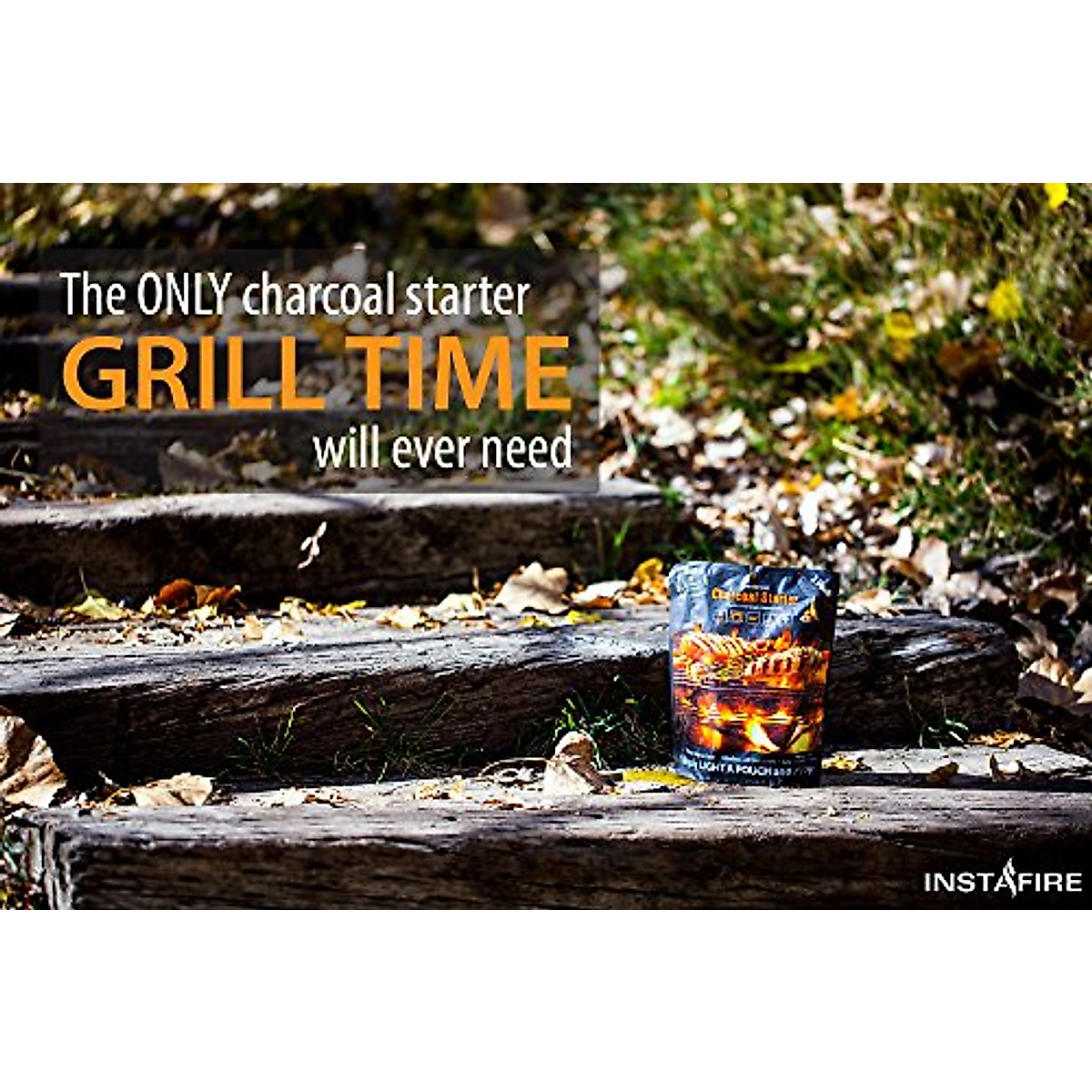 (3 Packs) Insta-Fire Charcoal Starter Perfect for Camping, Emergencies, Hiking, Fishing, Boating, Fire Pits, Grilling, Survival, Preppers, Food Storage, Boiling Water (as Seen on Shark Tank!)