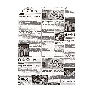 Restaurantware-Bag Tek 7 x 5 Inch Sandwich Bags, 100 Greaseproof Bakery Bags - Microwavable, Disposable, Newsprint Paper Lunch Bags, For Cookes, Sandwiches, Candies, Fries, And Bread,