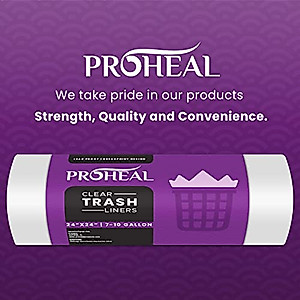 13 Gallon Clear Trash Can Liners, 250 Count - 24" x 32" High Density Trash Bin Bags for Lightweight Garbage - Wastepaper Basket Bin Liners, Shredder Bags, Bathroom, Office - 8 Micron Thick