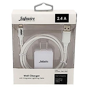 Apple Certified iPhone & iPad Charger - Ultra Durable 6ft Lightning to USB Cable and 12W USB Power Adapter Wall Plug for iPhone 14 13 12 11 Pro Max XS XR X 8 Plus 7 6S 6 5 iPad Mini Air iPod (White)