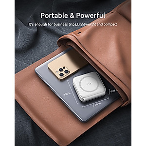 Foldable Wireless Charger, 3 in 1 Wireless Charging Station for iPhone 15/14/13/12/11 Pro Max/X/XS, Fast Magnetic Travel Wireless Charging Pad for AirPods 3/2/Pro Apple Watch