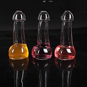 Romehaha Wine Glass Set of 4(150 ml), Sexy Funny Cup Cocktail Glasses,Creative High Boron Beer glass,Juice Drinking Cups for Bar Night Club Party KTV,Mini Mug Shot Glasses 2.4'' W X 5.9'' H