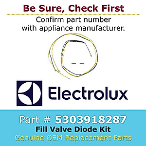 GENUINE Electrolux 5303918287 Fill Valve Diode Kit