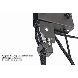 Mrhardware Kayak Hoist Quality Garage Storage Canoe Lift with 100 lb Capacity Even Works as Ladder Lift and Bike Premium Quality (Black)