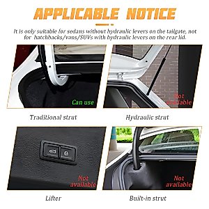 Car Trunk Lid Metal Spring, 2pcs Adjustable Auto Car Trunk Boot Lid, Automatic Lifting Spring Device, Stainless Steel Universal Lifter Accessory Open Tool for Remote-Controlled Auto Lid