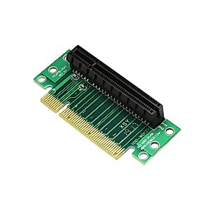 SinLoon PCI- Express 8X Riser Card 90-Degree Adapter Card PCI-E 8X Extender Extension Card for 1U, Small Computer and Server Case(PCIE 8X)