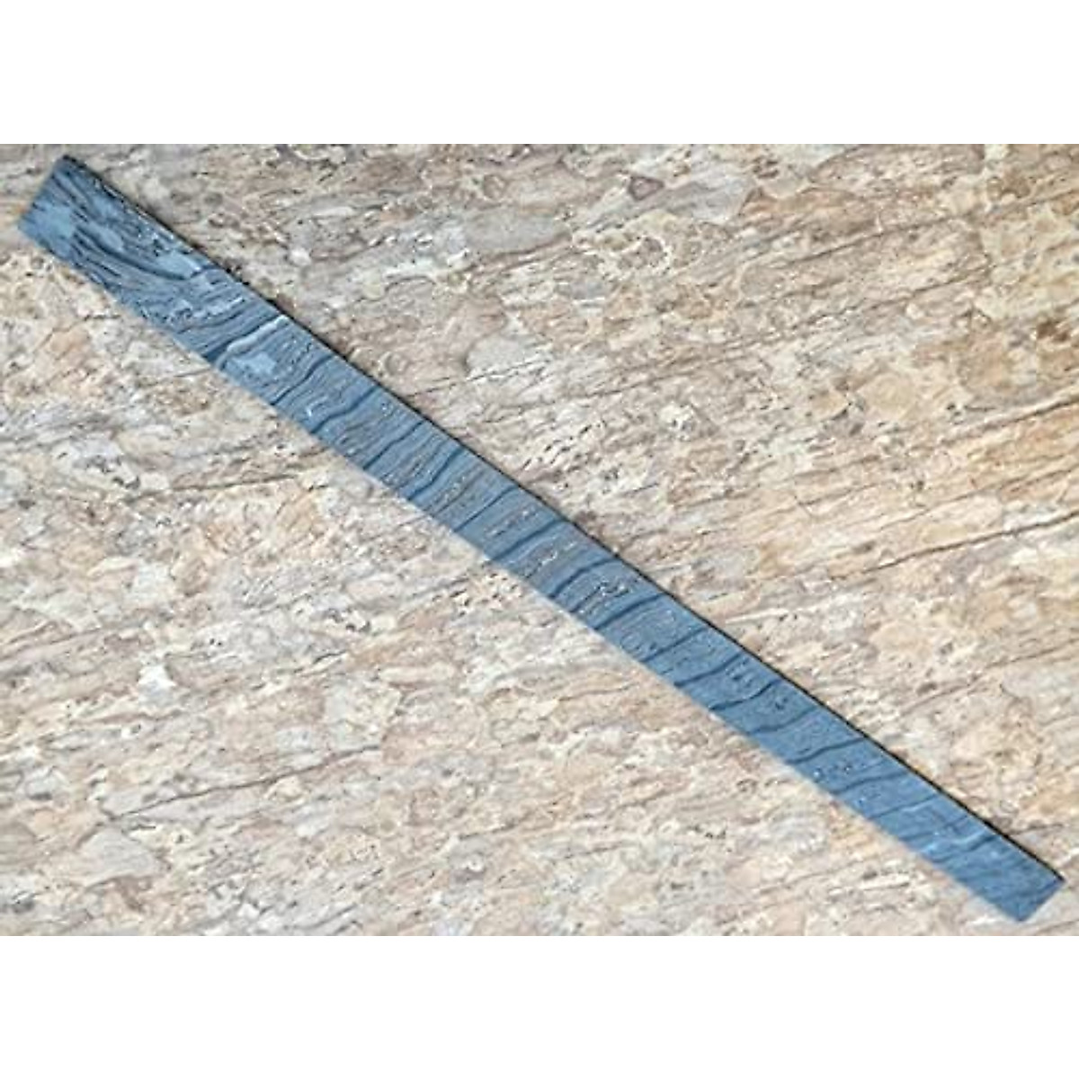 27 Inches Handmade Damascus Steel Blank Billet With Cable Twisted Pattern
