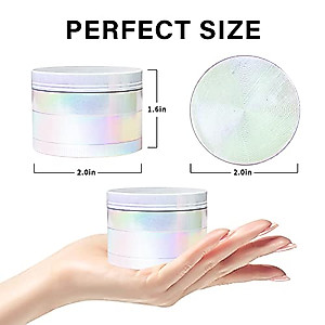 PJTTU Spice Grinder,Easy Clean (Rainbow White, 2")