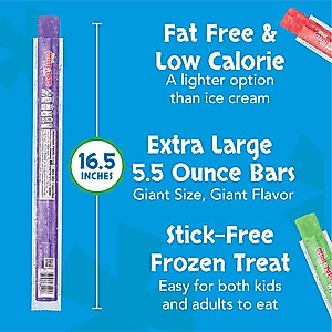 Otter Pops, Giant Original 5.5oz, 27 Ice Pops, Six Zippy Flavors