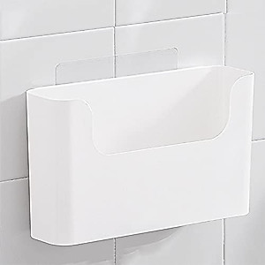 Bedside Bed Organizer Storage Rack Floating Wall Shelves Shelf Caddy, Stick On Wall Mounted Bedrooms, Bathrooms, Offices, Dormitories for Cosmetics, Books, Mobile Phones and Other Supplies S+M+L