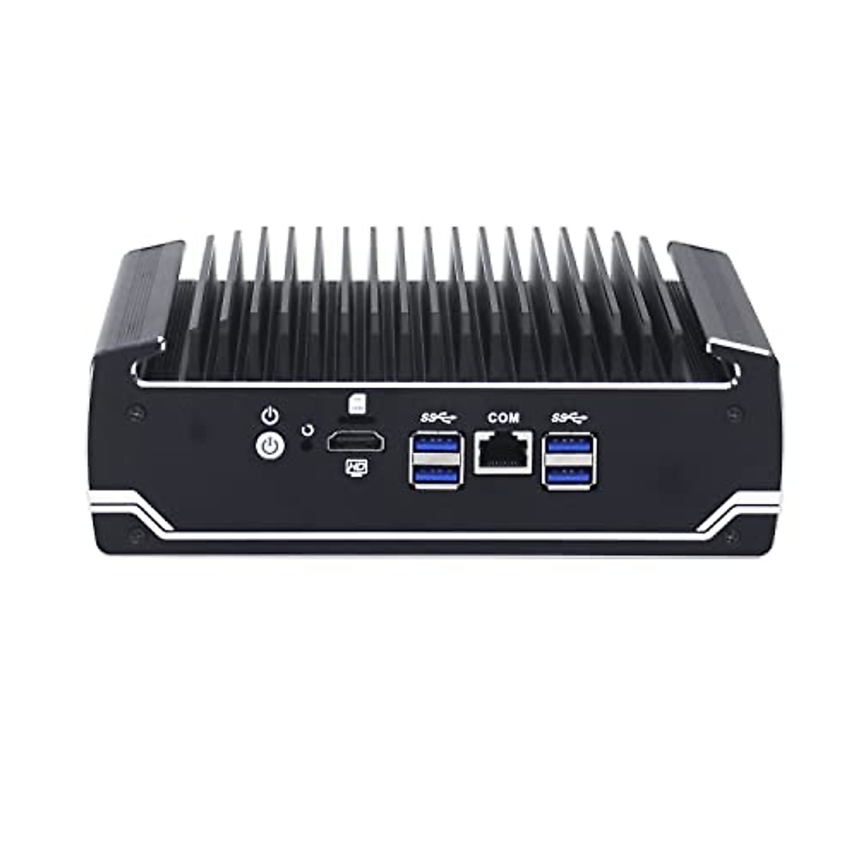 HUNSN Micro Firewall Appliance, Mini PC, VPN, Router PC, Intel Core I5 8250U, RX03, AES-NI, Nano SIM Slot, HDMI, COM, 6 x Intel I211, Vesa Mount, Barebone, NO RAM, NO Storage, NO System