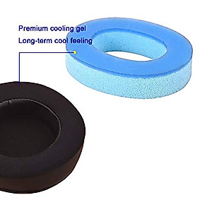 Cool Gel Ear Pads Compatible with Razer Nari Essential, Razer Nari, Nari Ultimate and Kraken Ultimate Headphones. Cool Gel | Protein Leather | Soft high-Density Foam | Easy Installation