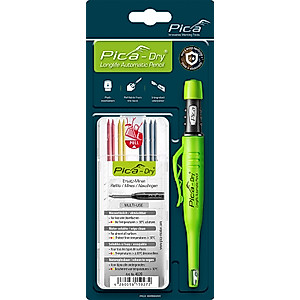 Pica-Dry Longlife Automatic Pencil With Pica-Dry 8 Pack Refill (Multi-Color, Water Soluble) 30402