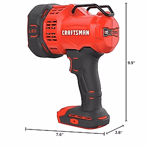 CRAFTSMAN V20 LED Work Light, Cordless Handheld, 2,500 Lumens, Bare Tool Only (CMCL060B)