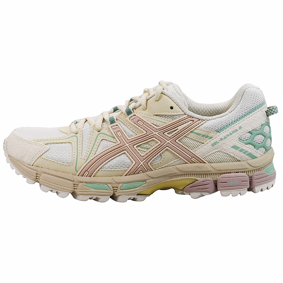 ASICS Women's Gel-Kahana 8 Running Shoe, Cream/Ginger Peach, 9 B
