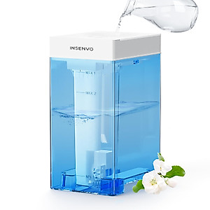 INSENVO Humidifier for bedroom, 5L Top Fill Humidifier with Touch Control, Ultrasonic Adjustable 3 Mist Outputs, 3 Timers, Auto Shut-off Air Humidifier for Bedroom, Living Room, Office, Pets, Plants