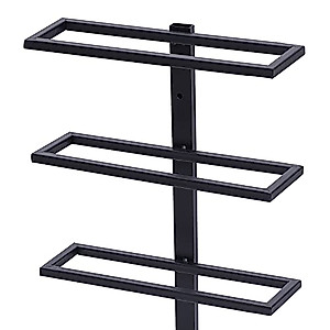 ETKEGHIP Wall Mount Wine Rack Organizer for 8 Bottles, Retro Wine Rack Home Decor Wine Storage Display Holder for Kitchen Pantry Dining Room Bar Wine Cellar