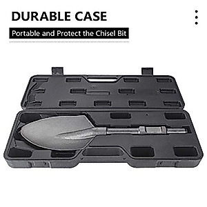 Clay Spade Chisel Bit for Demolition Jack Hammer, A-KARCK 1-1/8" Hex Shank Asphalt Cutter Chisel 17.5" Long, Alloy Steel Construction