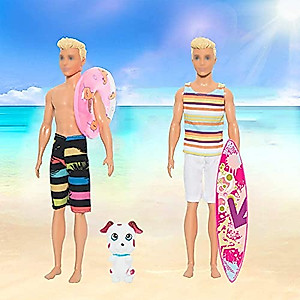 SOTOGO 56 Pieces Doll Clothes and Accessories for 11.5 Inch Girl Boy Doll Clothes Different Occasions Include 20 Sets Handmade Doll Dresses/Casual Clothes/Swimsuit/Sportswear and 18 Pairs Shoes