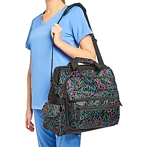 Nurse Mates Ultimate Nursing Bag | Multiple Compartments | Interior Laptop Compartment | Durable Zippers | Medical Tools