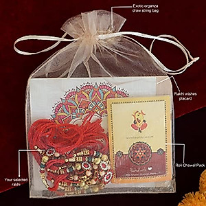 TIED RIBBONS Rakhi for Brother (Set of 12) | Bro Rakhi with Card | Rakhi for Bhaiya | Roli Chawal - Raksha Bandhan Rakhi Bracelet for Brother Rakhi Set | Bhai Rakhi Thread | Rakhi Set for Brother