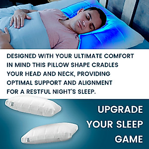 Nuzzle AS-SEEN-ON-TV Bed Pillow for Sleeping - Ultra Cool and Comfortable - Two Adjustable Inner Layers for Comforting Support - Perfect for Side, Back, and Stomach Sleepers - 100% Machine Washable