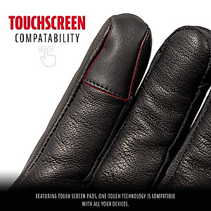 Franklin Sports MLB Batting Gloves - Coldmax Cold Weather Winter Gloves - All Weather Gloves for Players, Coaches + Umpires - Black - Adult Medium