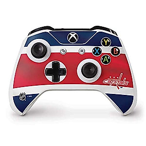 Skinit Decal Gaming Skin compatible with Xbox One S Controller - Officially Licensed NHL Washington Capitals Jersey Design