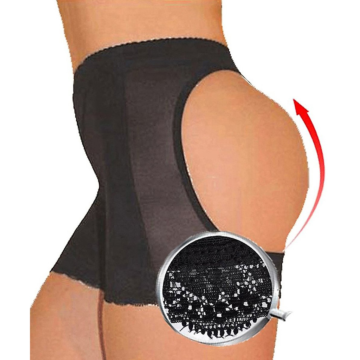 FUT Women's Butt Lifter Lace Boy Shorts Body Shaper Enhancer Panties