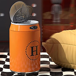 BONAD Bathroom Trash Can Indoor Stainless Steel Intelligent Automatic Induction Trash can Office Living Room Bedroom Kitchen Bathroom Creative Trash can Wastebasket (Color : 1)