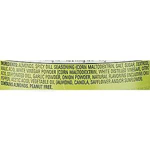 Blue Diamond Almonds Spicy Dill Pickle Flavored Snack Nuts, 6 Oz Resealable Can (Pack of 1)