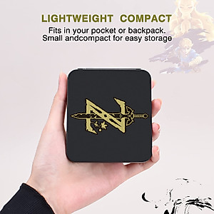 DLseego Zelda Sword Game Case for Switch Lite/Switch/Switch OLED, 12 Slots Game Cards Holder and 12 Micro SD Card Slots, Cartoon Portable Game Card Storage Cartridge Box -- Black