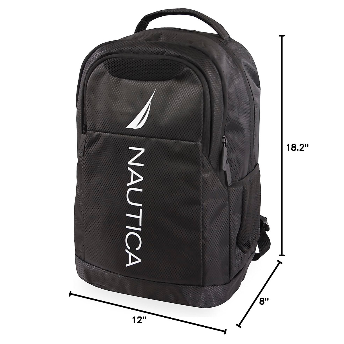 Nautica Armada Laptop Backpack, Black, One Size