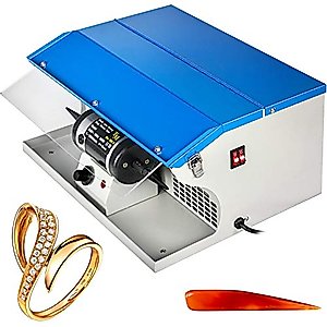 VEVOR Polishing Buffing Machine 200W Jewelry Buffing Machine 110V Jewelry Polishing Tool Dust Collector with Light Table Top Jewelry Buffer Polisher